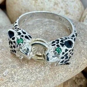 Joseph DeMarco | Jewelry | Jed Joseph Demarco Double Panther Ring 925 ...